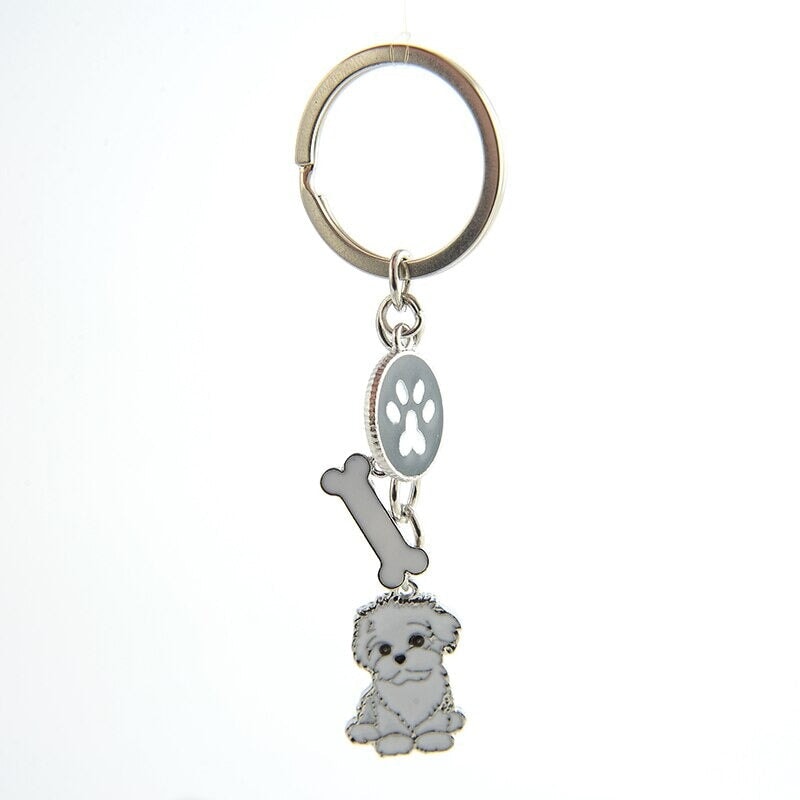 Bichon Keychain | The House of the Keychain – La Maison du Porte-Clé