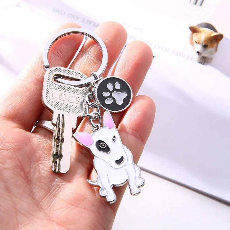 Bull Terrier Keychain | The House of the Keychain – La Maison du Porte-Clé