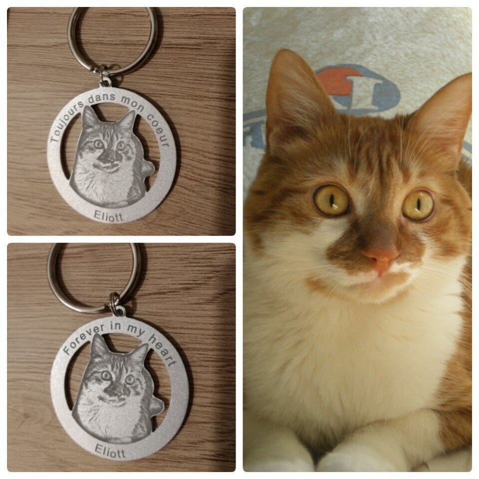 Personalized Cat Keychain | The House of the Keychain – La Maison du ...