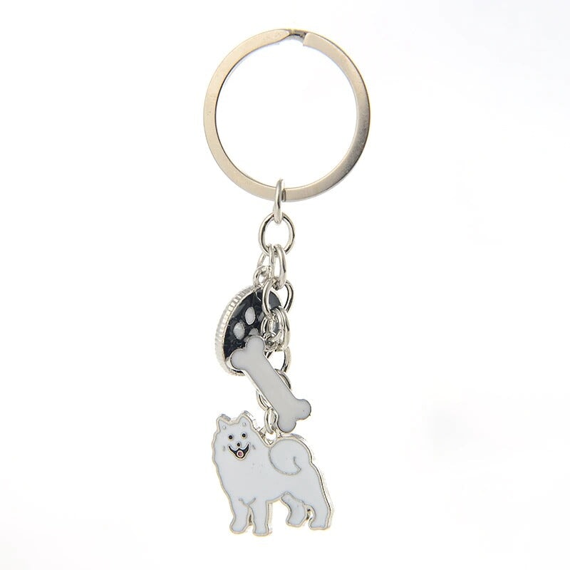 Samoyed Keychain | The House of the Keychain – La Maison du Porte-Clé